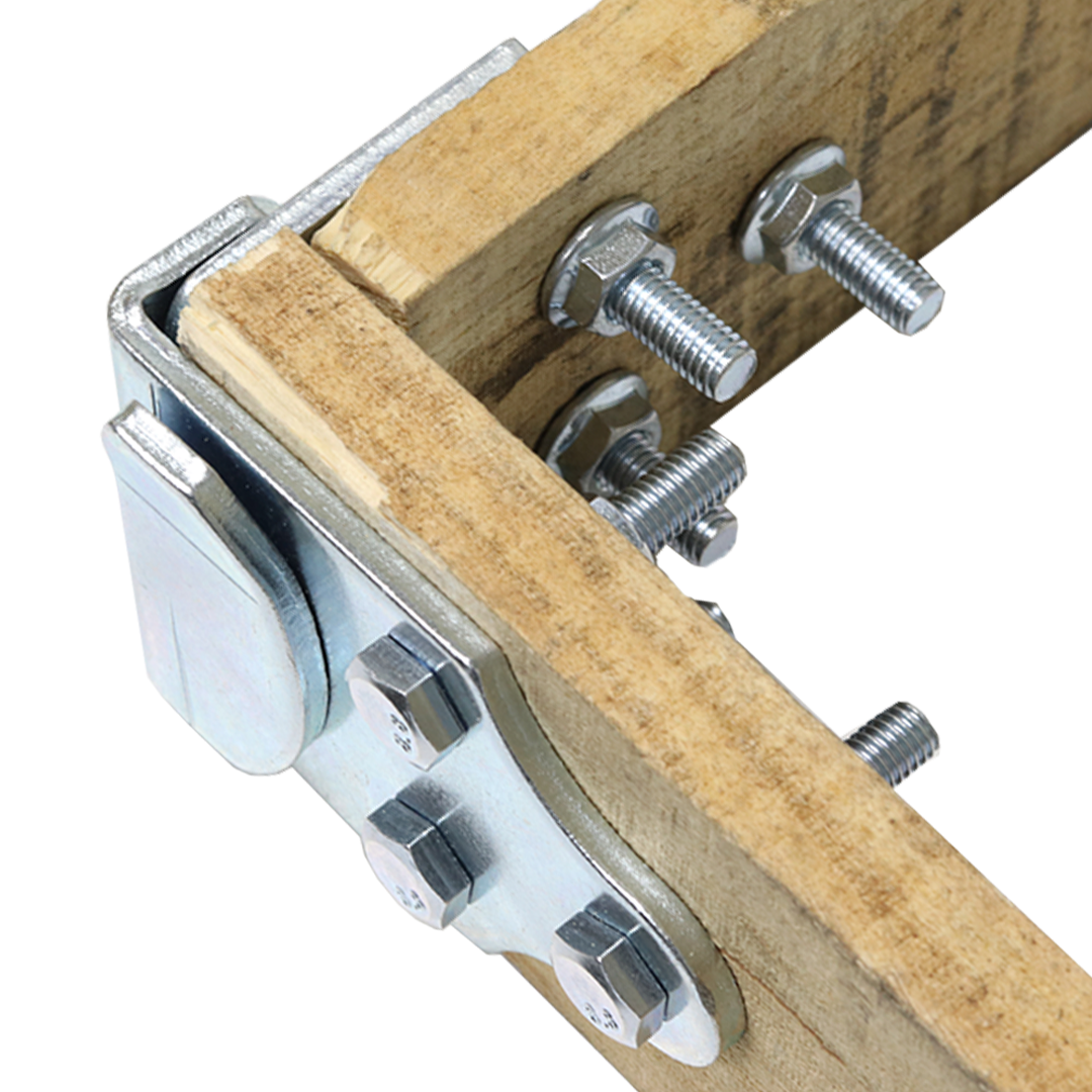 Boxer 8-Piece Heavy Duty Stake Rack Connector Set: Secure Wood Fencing ...