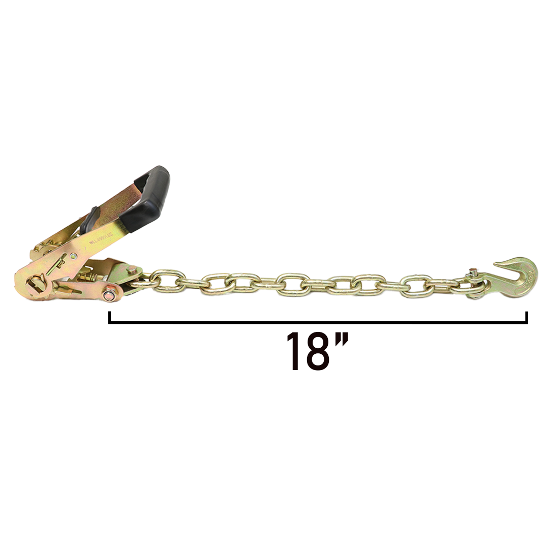 Boxer 2 Ratchet Buckle With 5 16 Grade 70 Chain Hook Extension 10 Boxer 2 Ratchet Buckle With 5 16 Grade 70 Chain Hook Extension 10