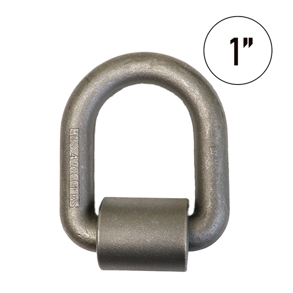 Heavy Duty 1" Forged Lashing Weld-On D-Ring with Mounting Bracket ...
