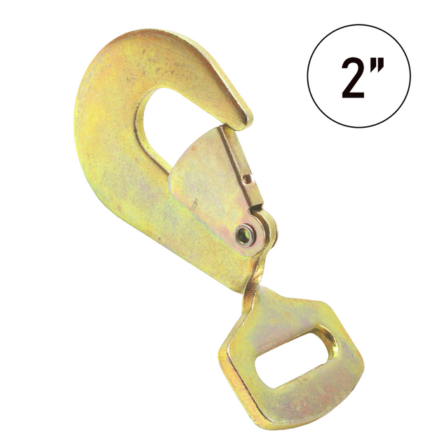 2" Twisted Snap Hook: 10,000 lb. Pro-Grade Tie-Down Security in Yellow ...