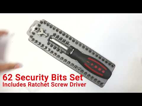 Boxer Signature Series: 62-Piece Security Bits Set with Ratchet Screwd – Boxer Tools