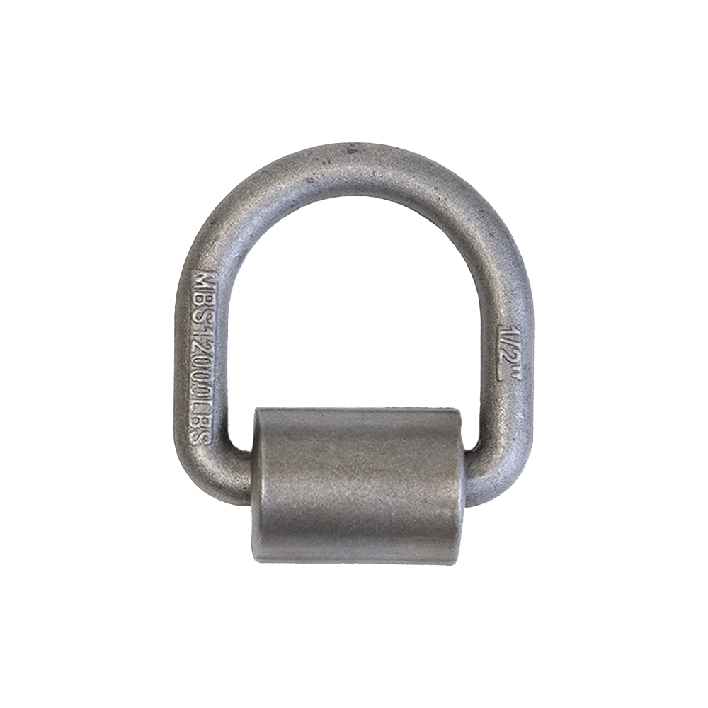 Heavy Duty 1/2" Forged Lashing D-Ring with Weld-On Mounting Bracket ...