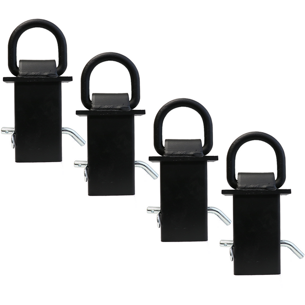 Heavy Duty 4-Pack 5/8" D-Ring Tie Down Anchor Points for Stake Pockets ...