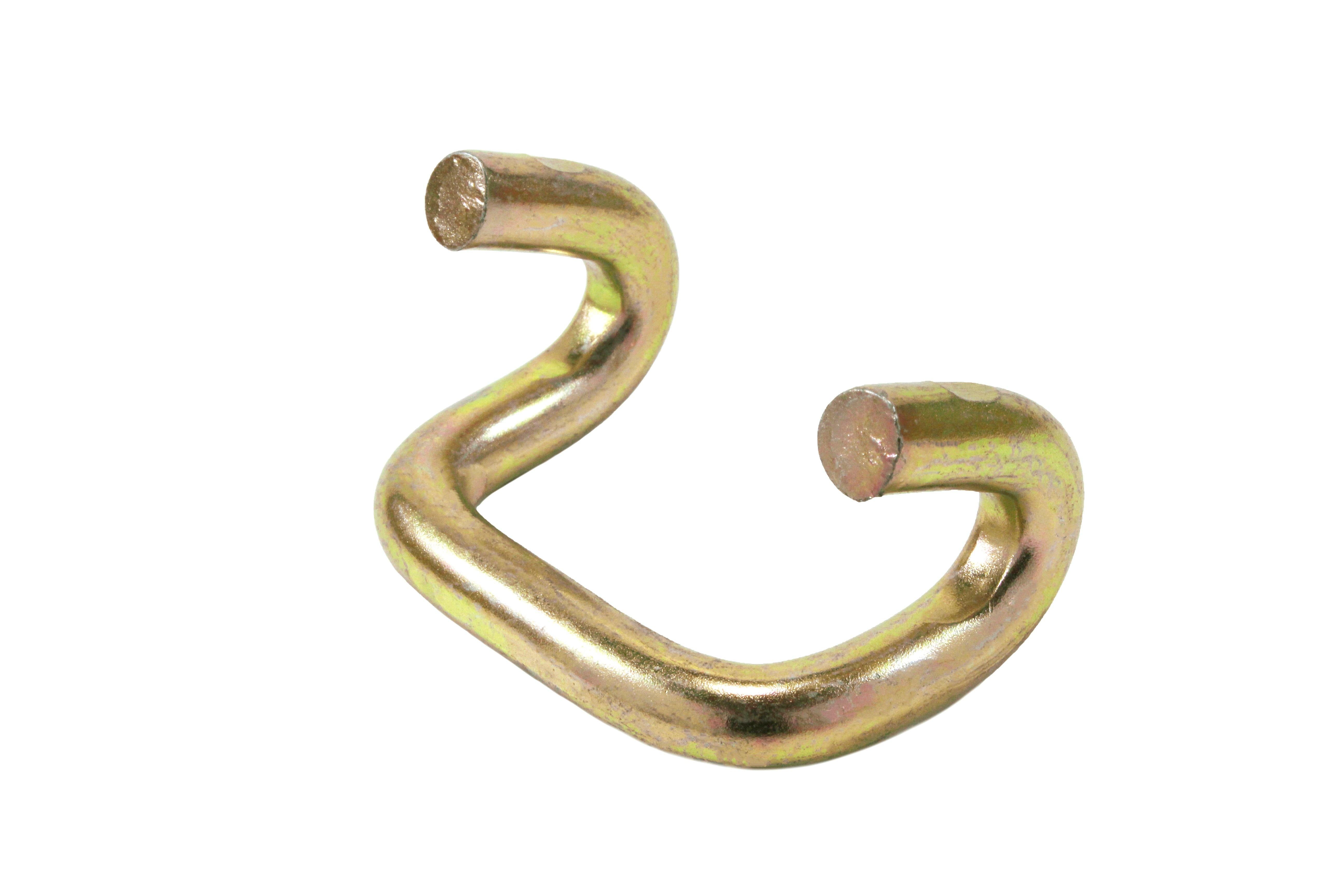 2 Inch 11,000 Pounds Curtain Side Rave Hook, Yellow Chrome Coating ...